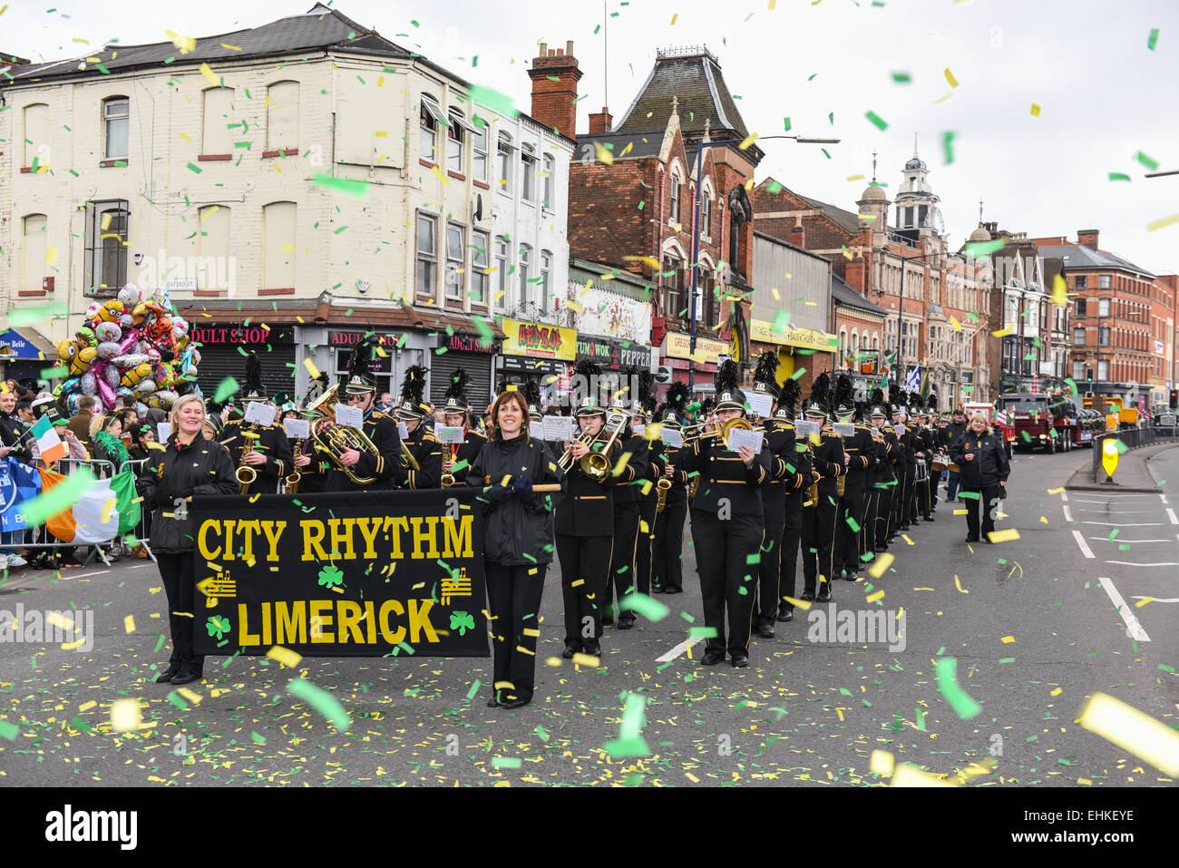 The City Rhythm band from Limerick play through the Irish Quarter of ...