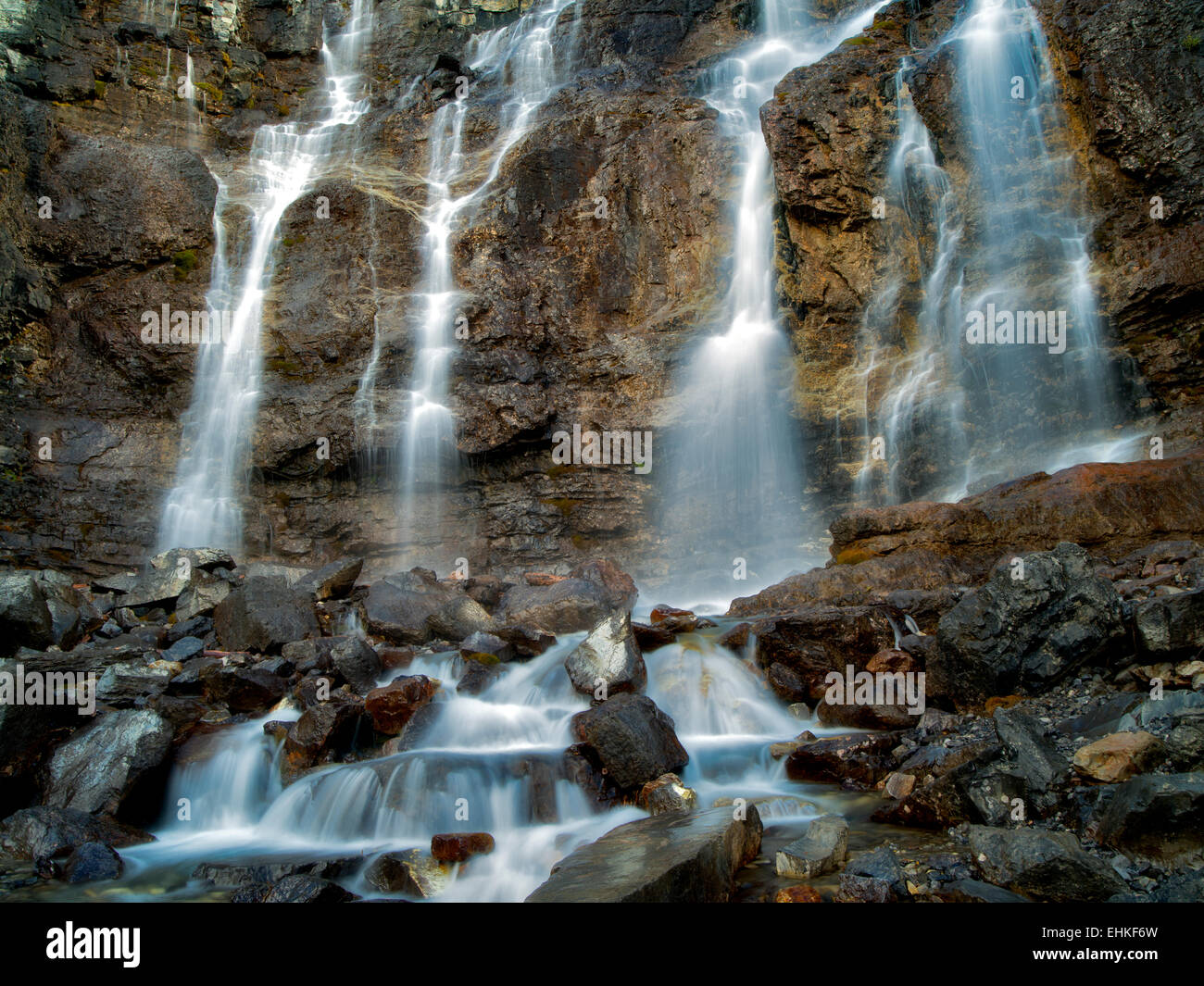Tangle Falls. Jasper National Park, Alberta, Canada Stock Photo - Alamy