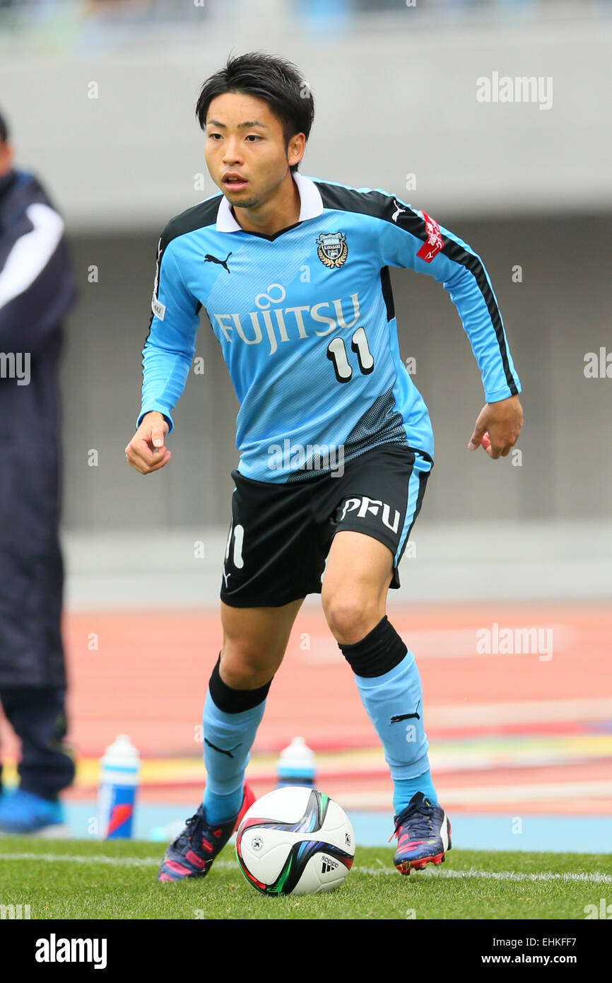 Kanagawa, Japan. 14th Mar, 2015. Yu Kobayashi (Frontale) Football /Soccer : 2015 J1 League 1st ...