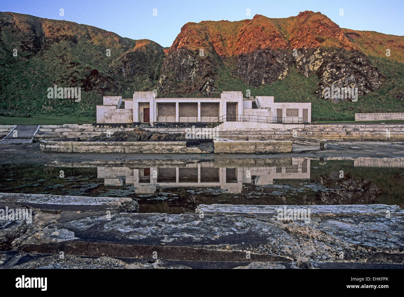 TARLAIR SWIMMING POOL AND BOATING POND IN RUINS Stock Photo - Alamy