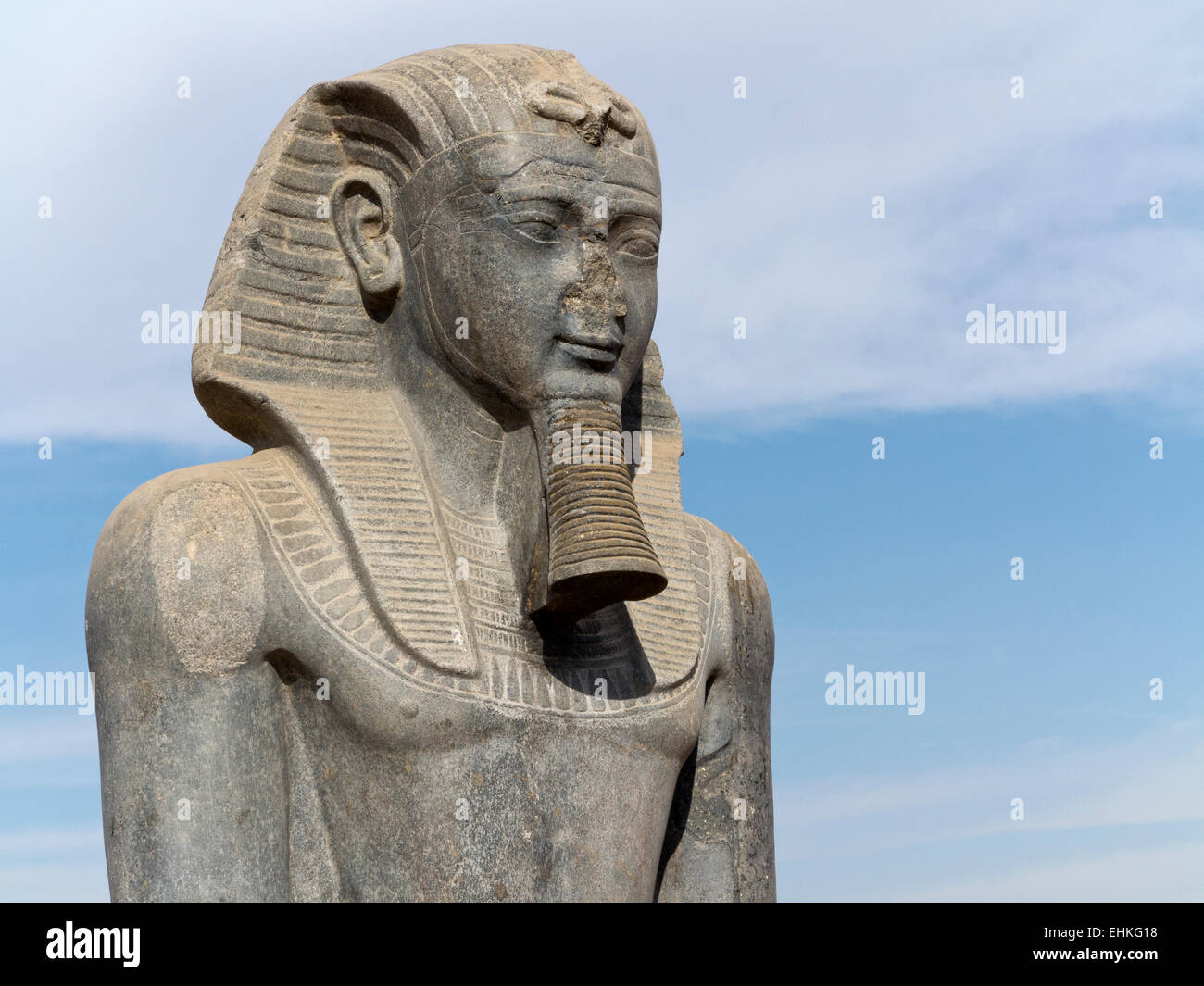 Statue of Amenhotep III in The Temple of Mut the Great at Karnak, Luxor ...