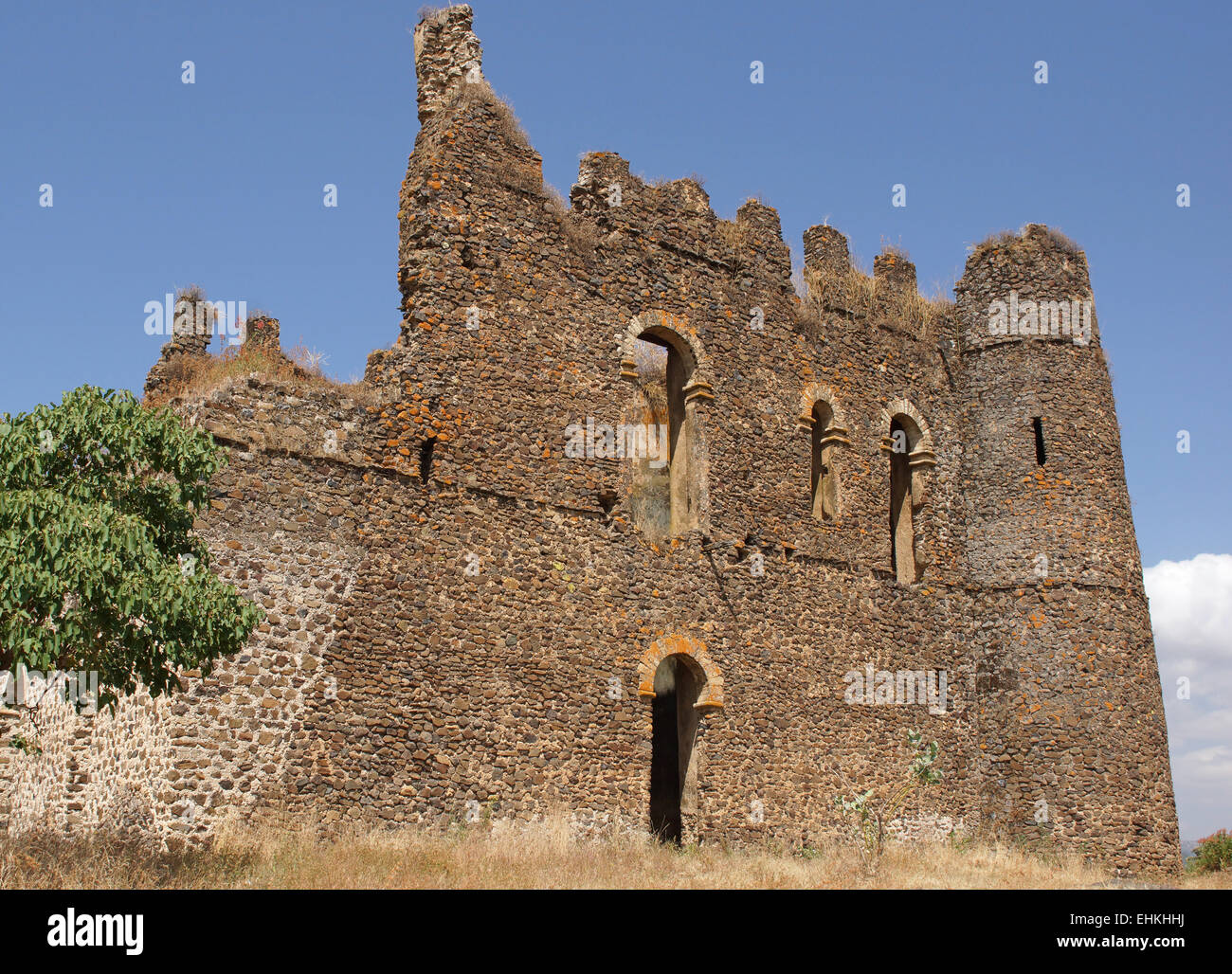 Ruin of palace Guzara, Gondar, Ethiopia, Africa Stock Photo - Alamy