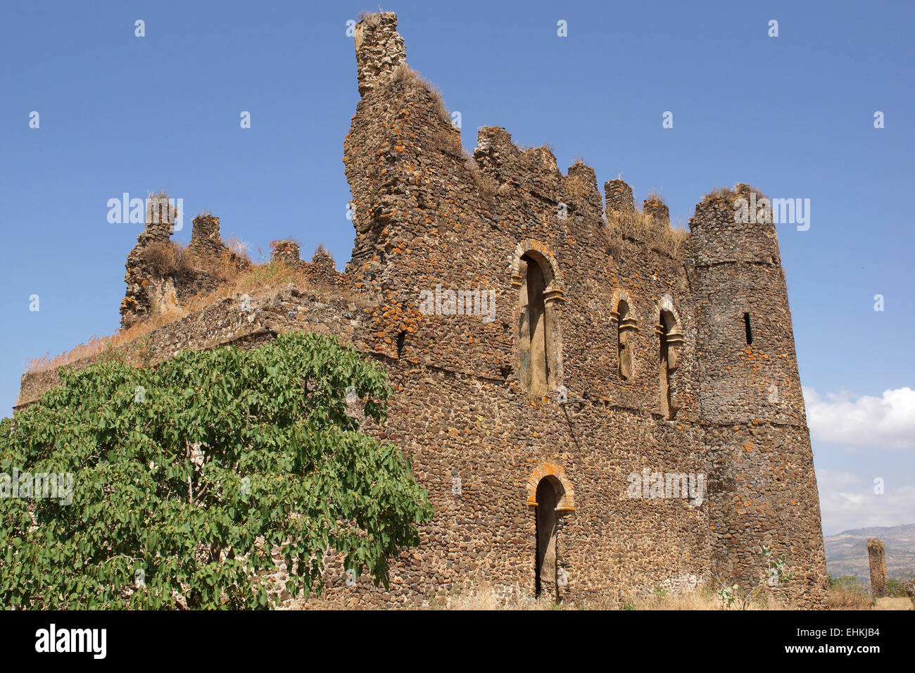 Ruin of palace Guzara, Gondar, Ethiopia, Africa Stock Photo - Alamy