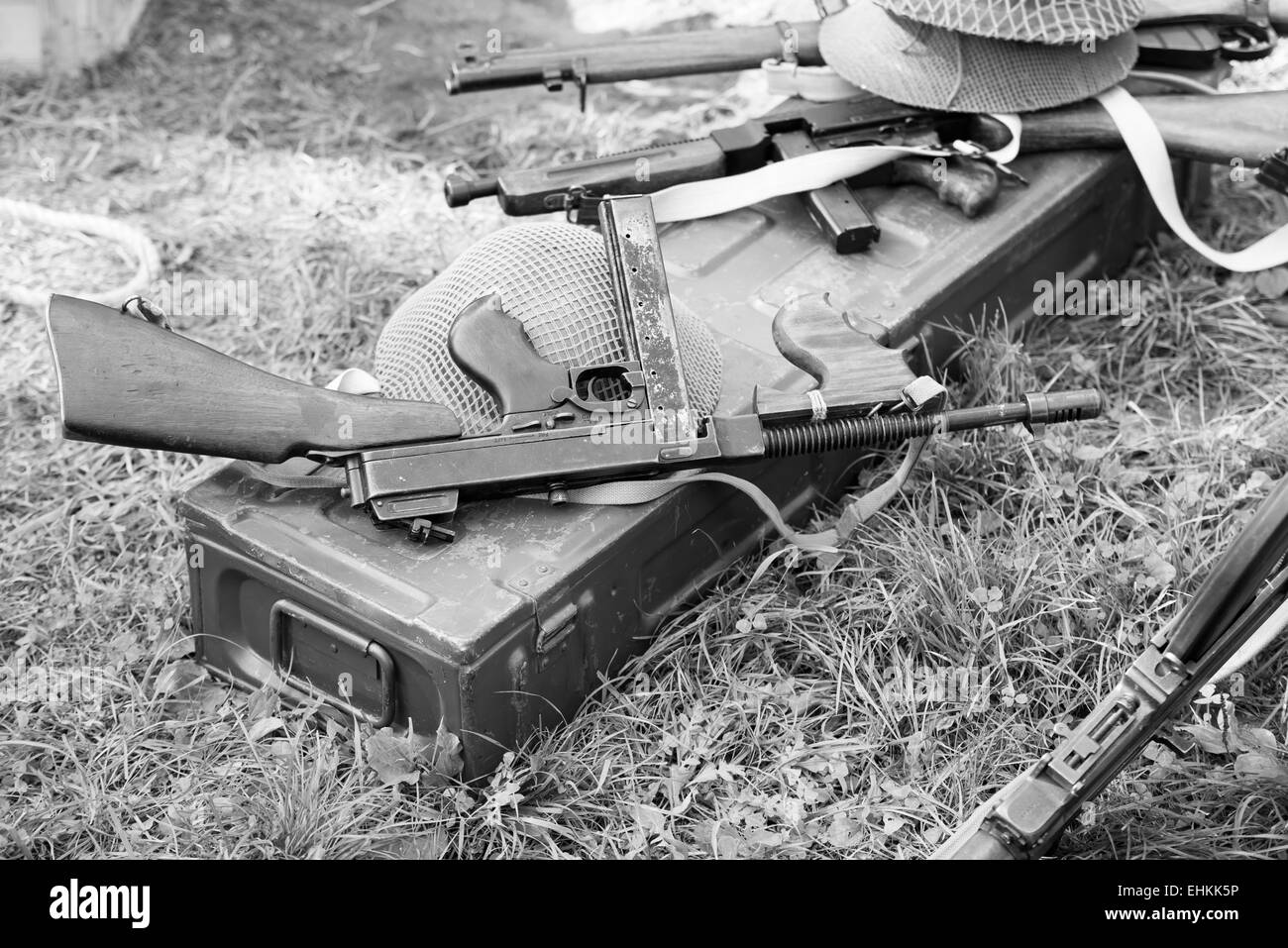 Thompson submachine gun Stock Photo - Alamy