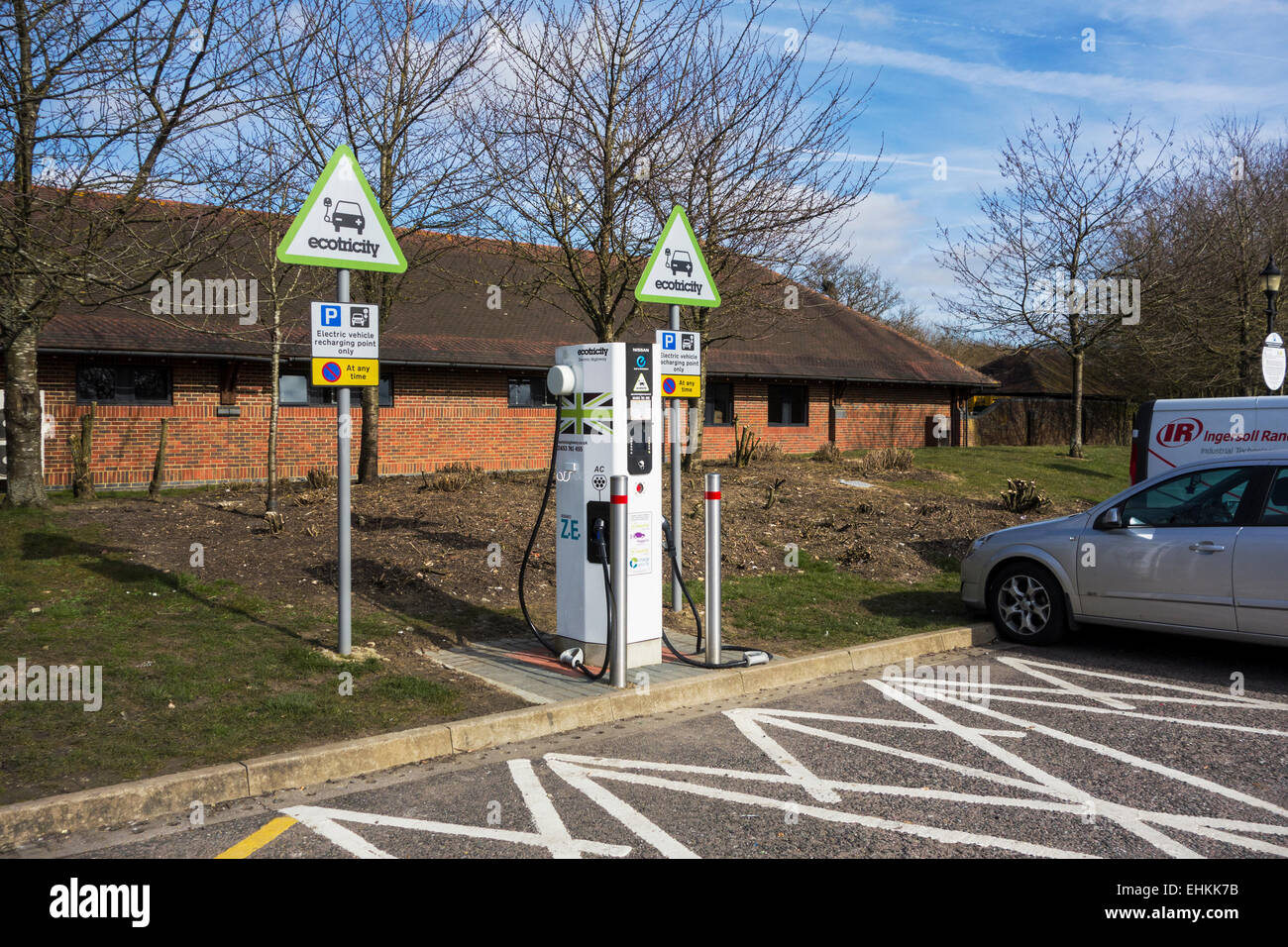 Vehicle electric charging point Stock Photo - Alamy
