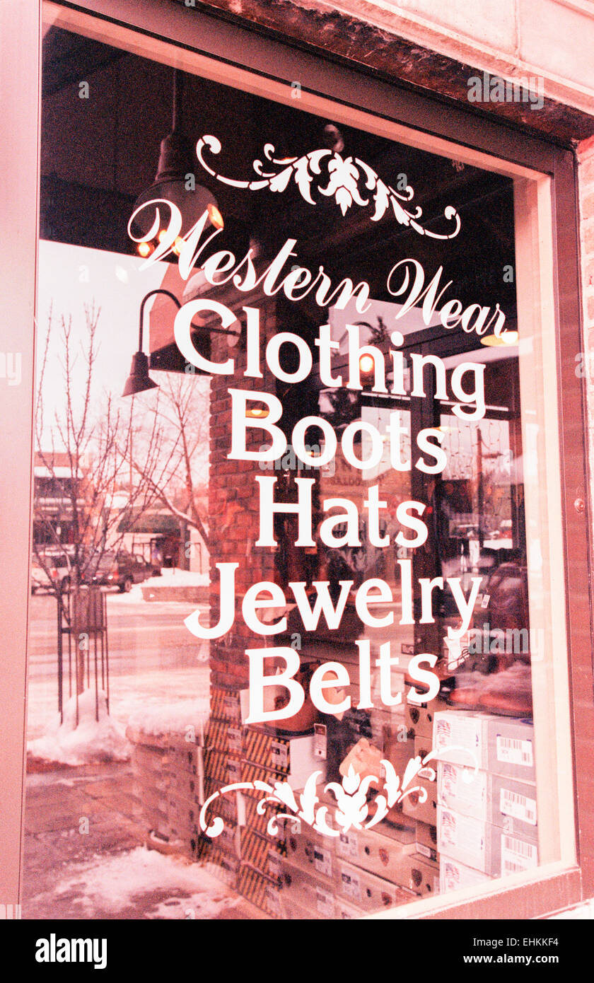 HAILEY, IDAHO - January 15: Hailey, Idaho on January 15, 1998 Stock ...