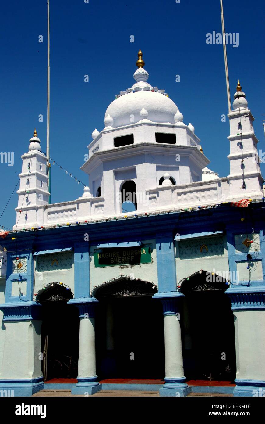Georgetown, Malaysia: Nagore Durgha Sheriff Hindu Temple with twin ...