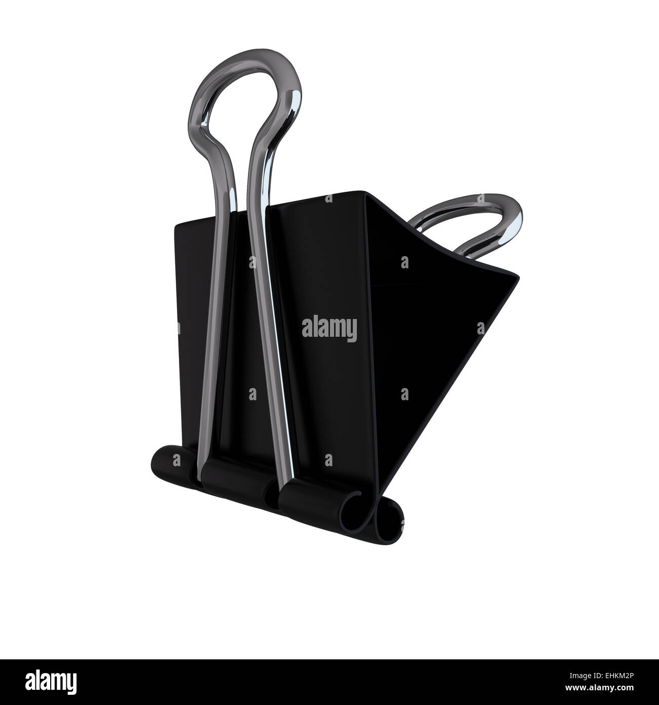 3d render of black clamp on white Stock Photo - Alamy