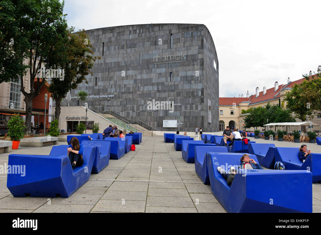 The modern Mumok Museum (Museum of Modern Art) building, Vienna ...