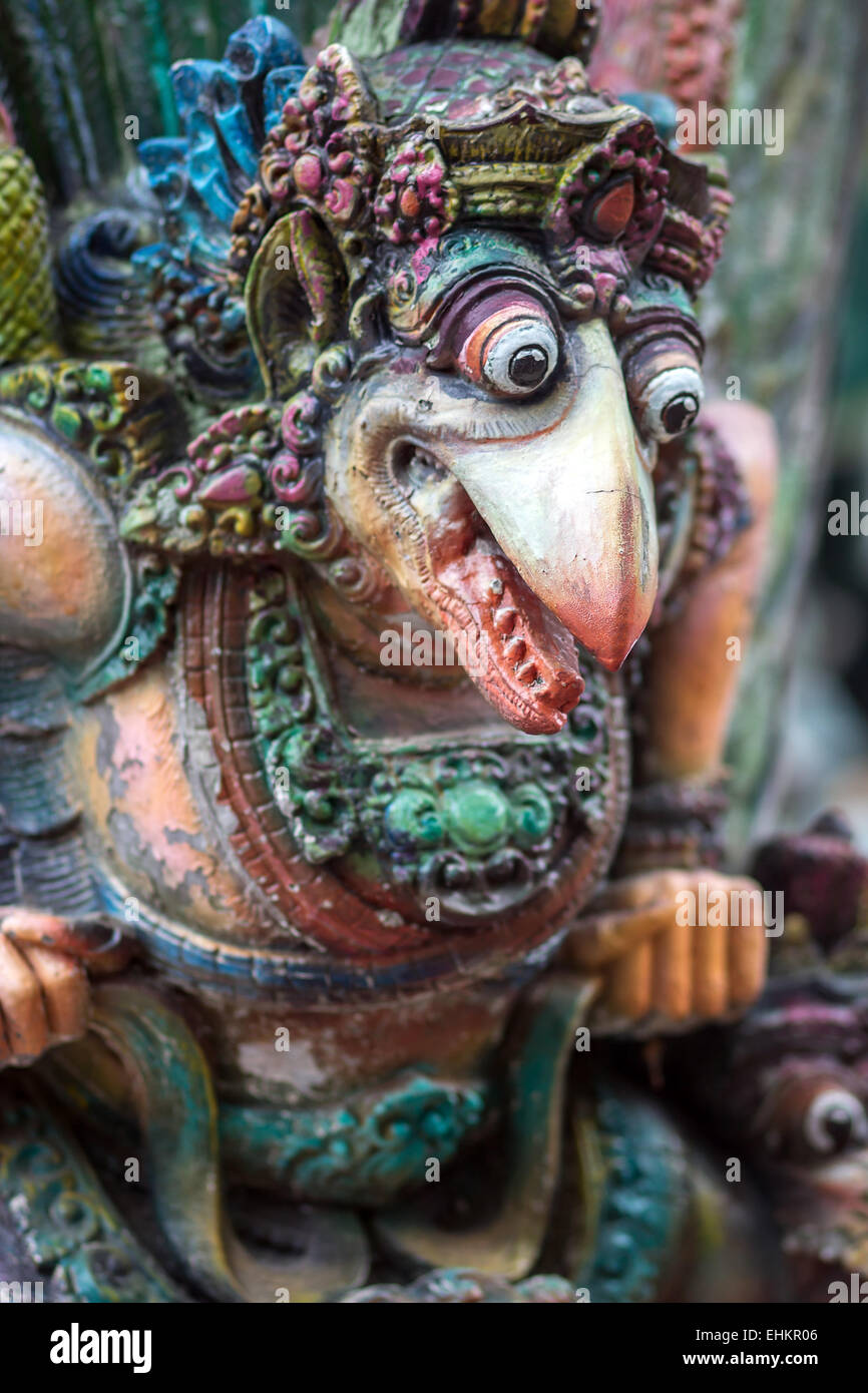 Carving of the Hindu God Garuda, Haw Par Villa Stock Photo - Alamy