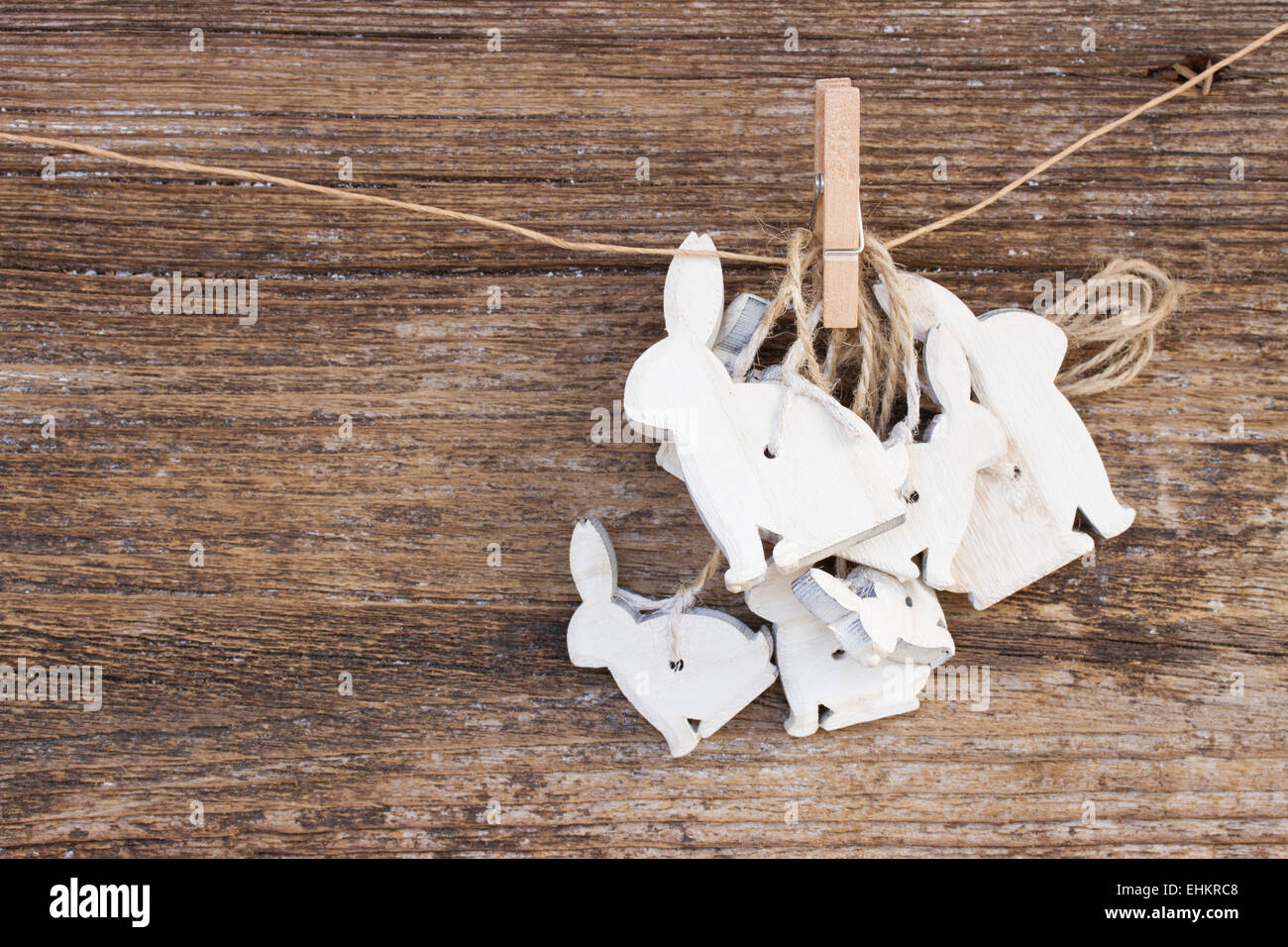 hanging easter rabbits Stock Photo - Alamy