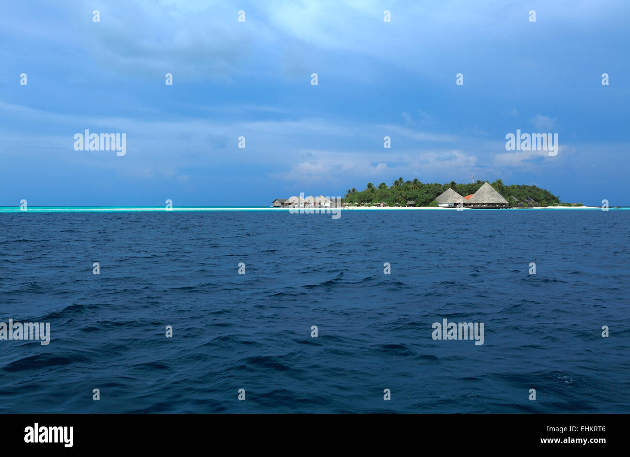 Atoll island, Maldives Stock Photo - Alamy