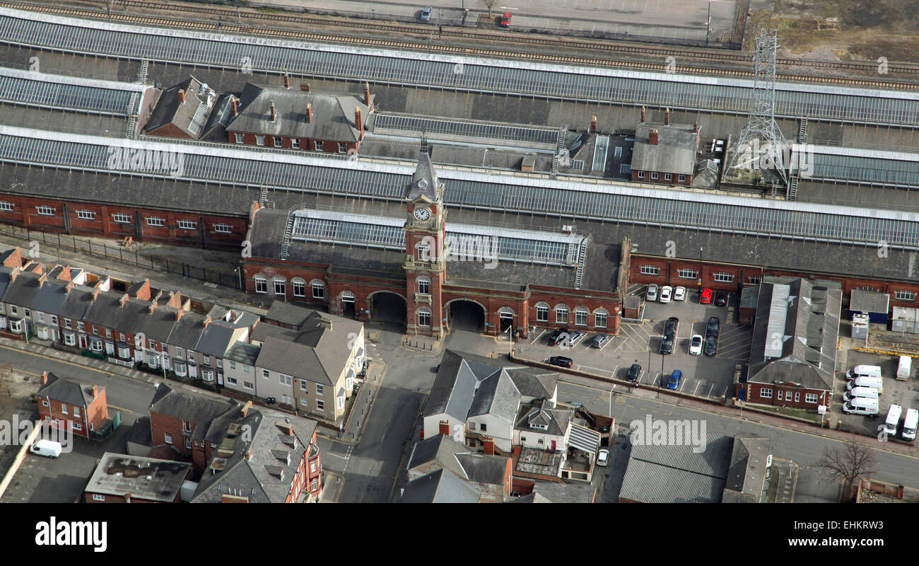 aerial view of Darlington railway station, County Durham, UK Stock ...