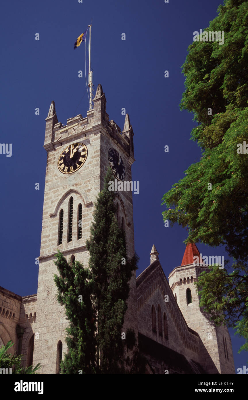 Parliament building of Barbados clock tower Stock Photo - Alamy