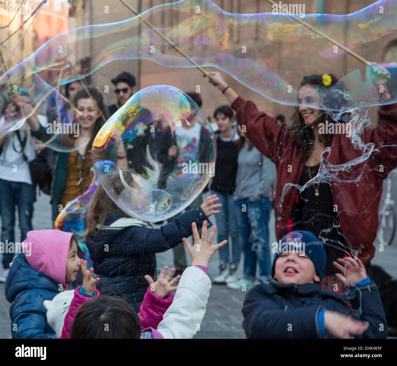 Kids Playing Bubbles Stock Photos & Kids Playing Bubbles Stock Images ...