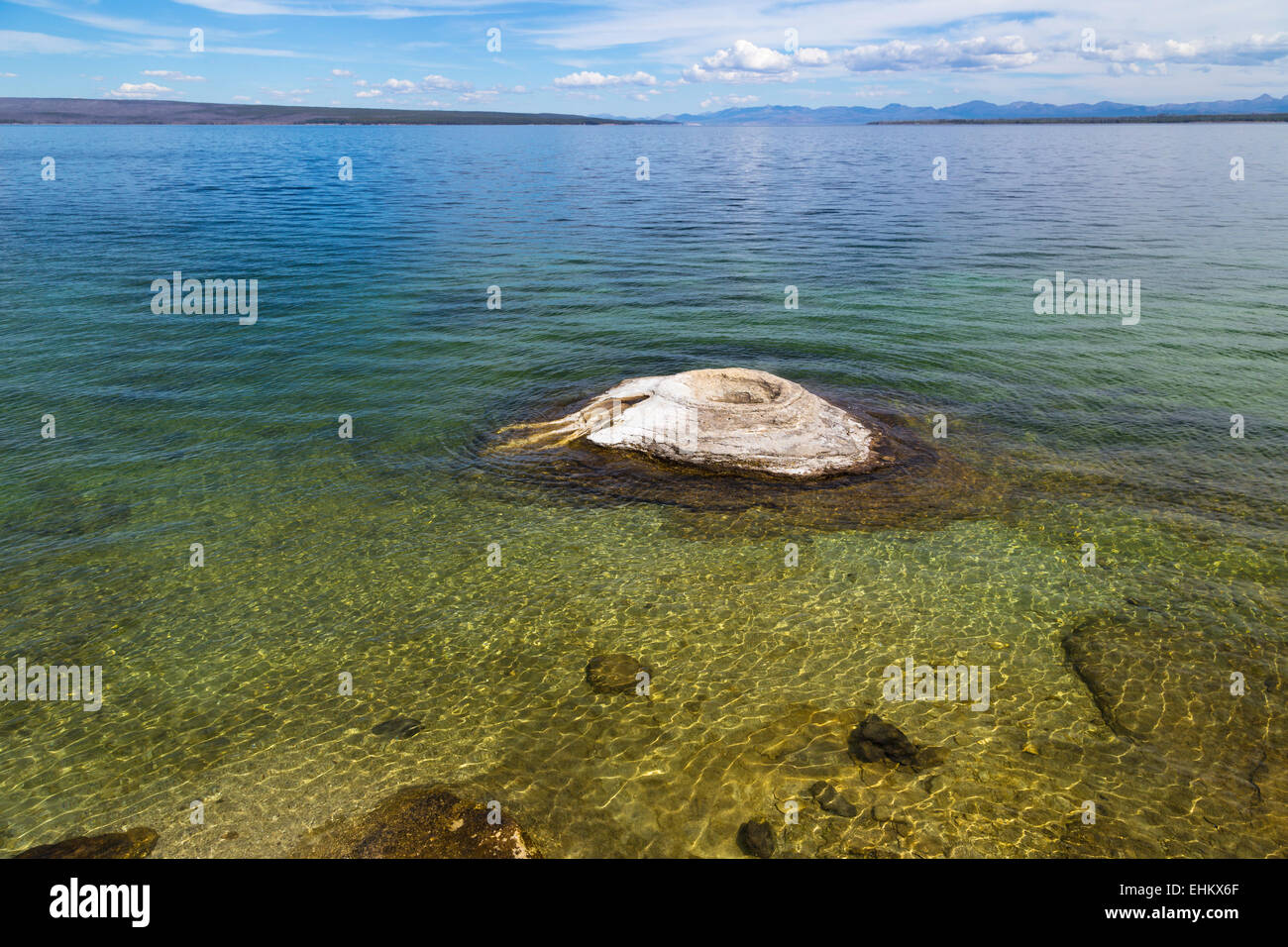 Yellowstone lake volcano water hi-res stock photography and images - Alamy