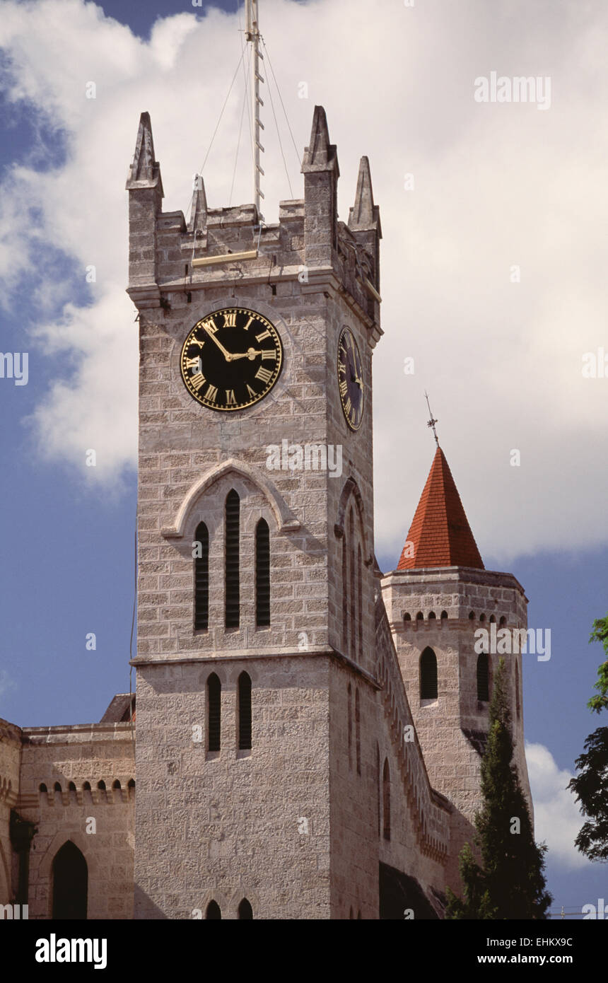 Parliament building of Barbados clock tower Stock Photo - Alamy