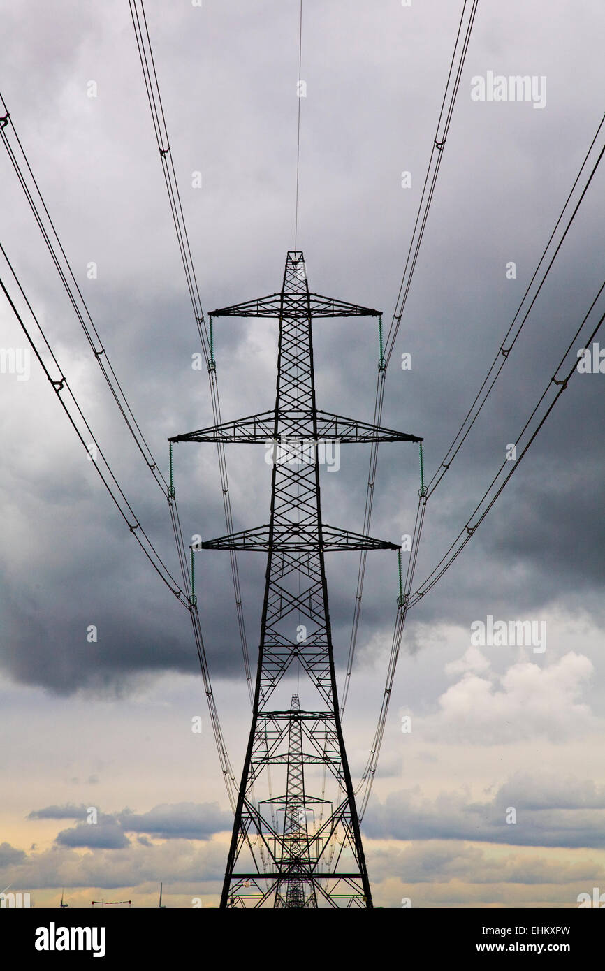 Pylon pylons sea water hi-res stock photography and images - Alamy