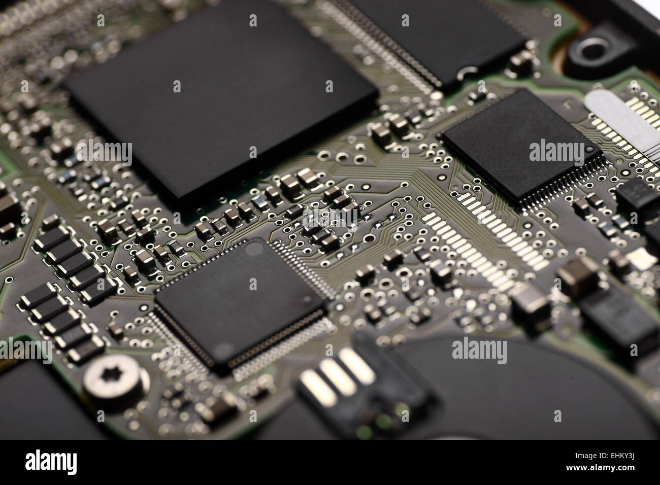 Horizontal shot of an electronic micro circuit Stock Photo - Alamy