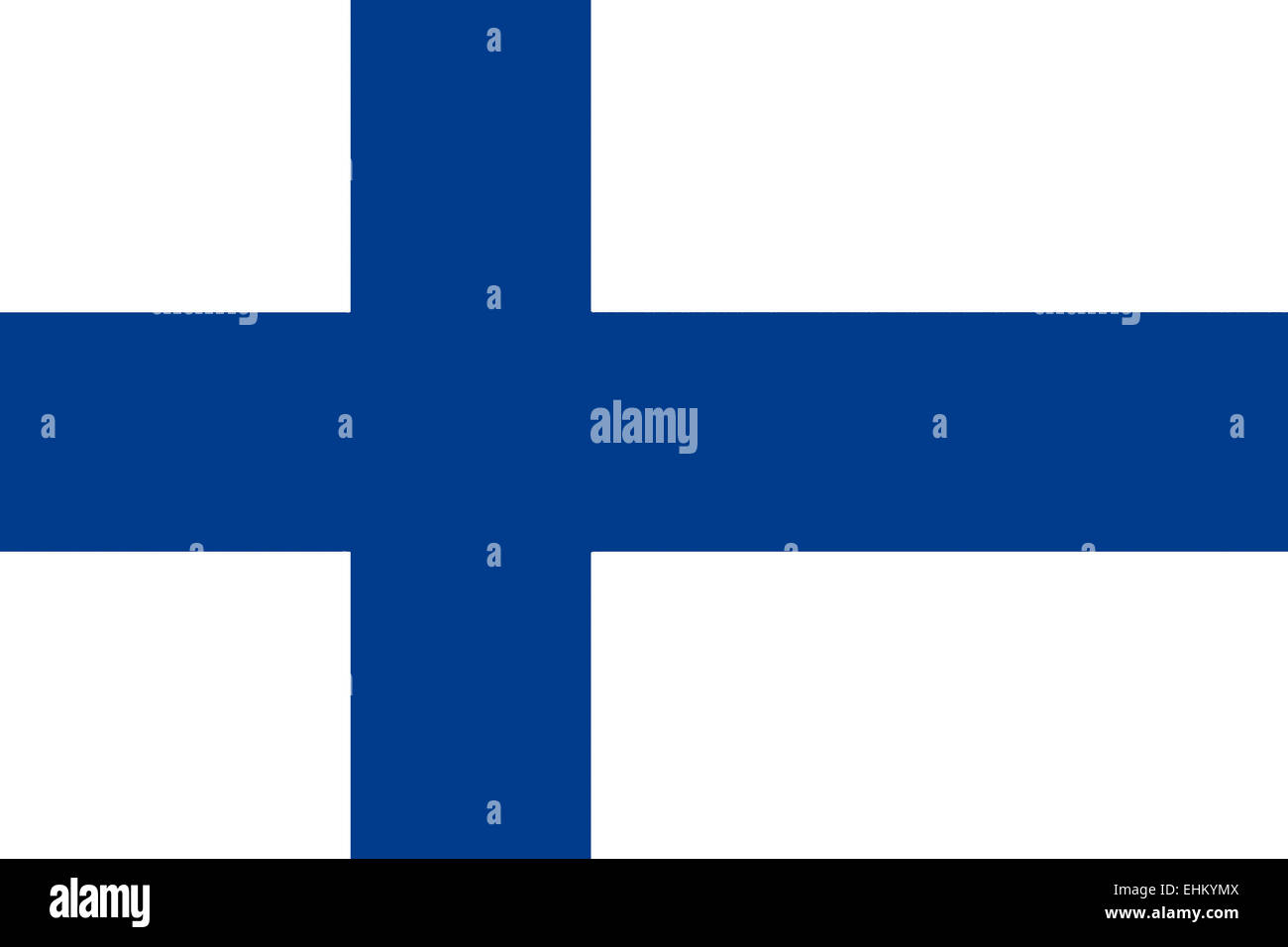 National flag of the Republic of Finland Stock Photo - Alamy