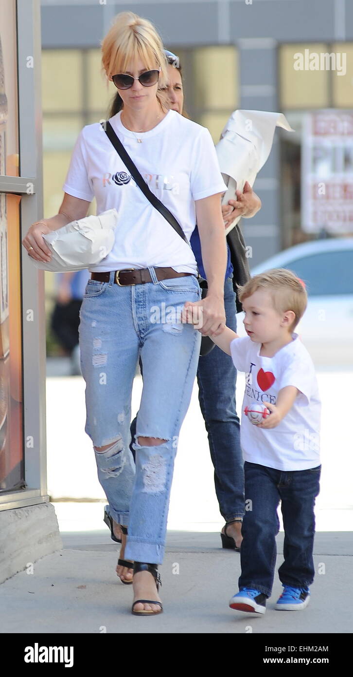 January Jones and son Xander out and about in Los Angeles Featuring ...