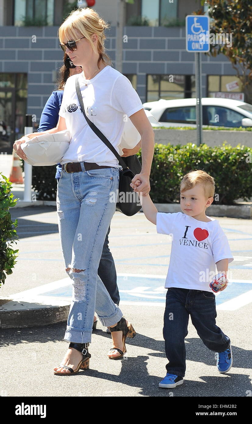 January Jones and son Xander out and about in Los Angeles Featuring ...