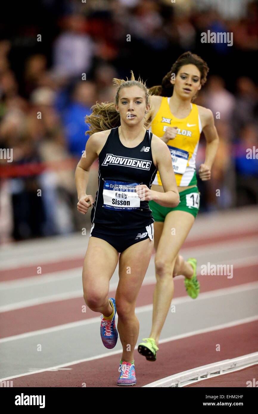 Fayetteville, AR. 13th Mar, 2015. Emily Sisson of Providence goes out ...