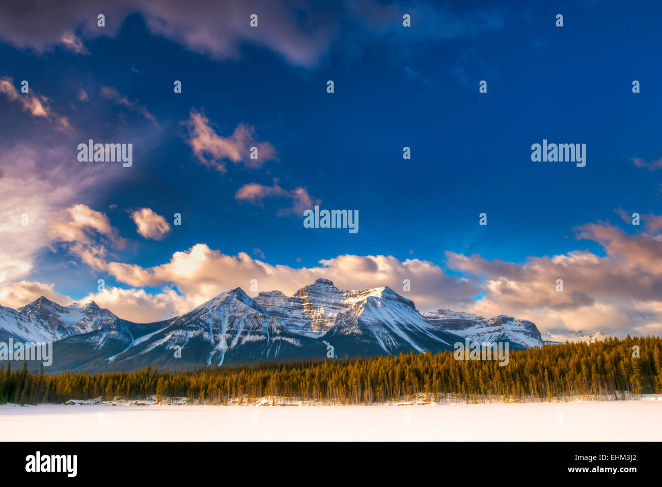 Herbert lake in banff national park hi-res stock photography and images ...