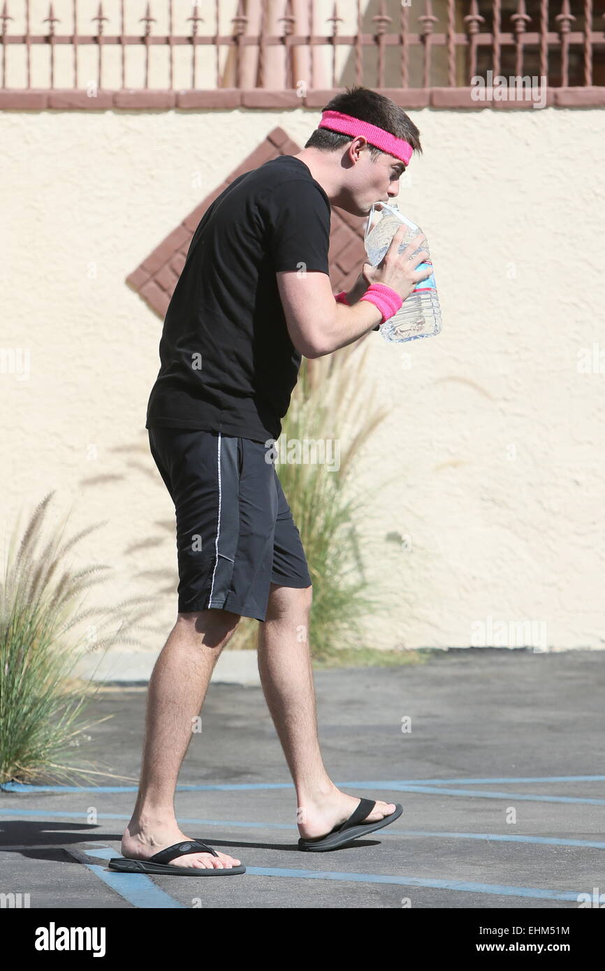 Celebrities and their dance partners seen at a dance studio for ...