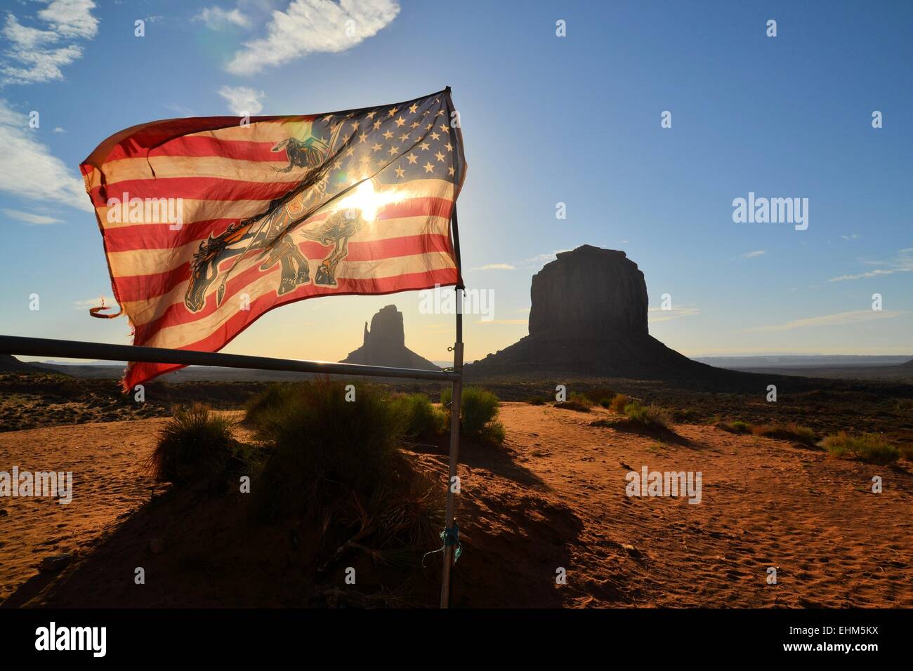Navajo american flag monument hi-res stock photography and images - Alamy