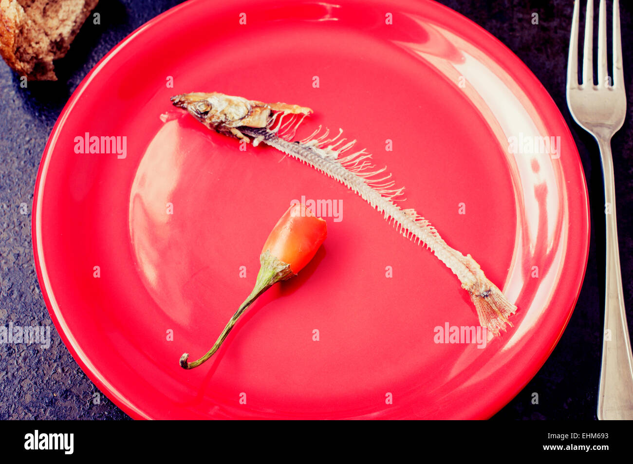 Red fish skeleton hi-res stock photography and images - Alamy