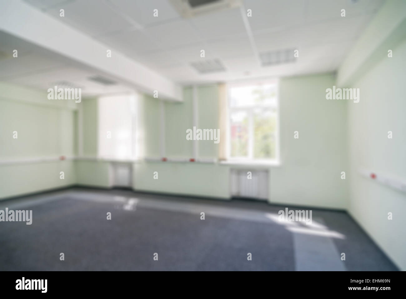 Common generic office building interior blur background Stock Photo - Alamy