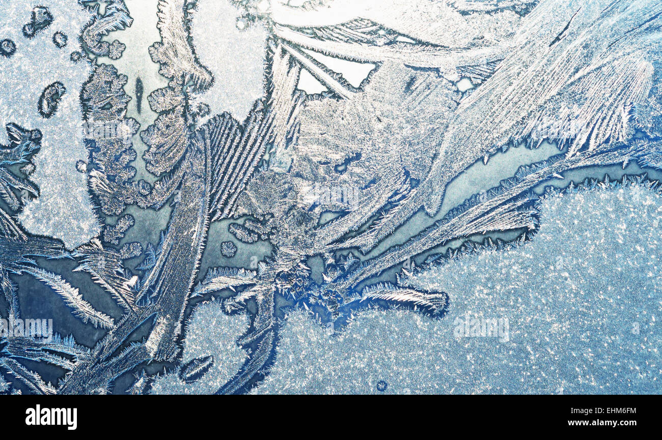 ice pattern on a window Stock Photo - Alamy