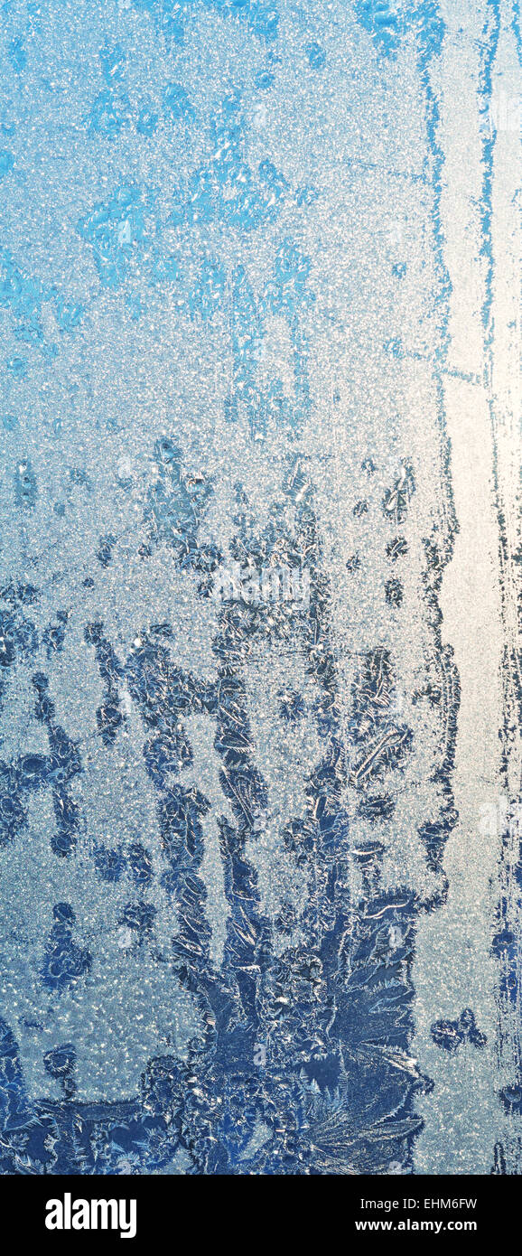 ice pattern on a window Stock Photo - Alamy