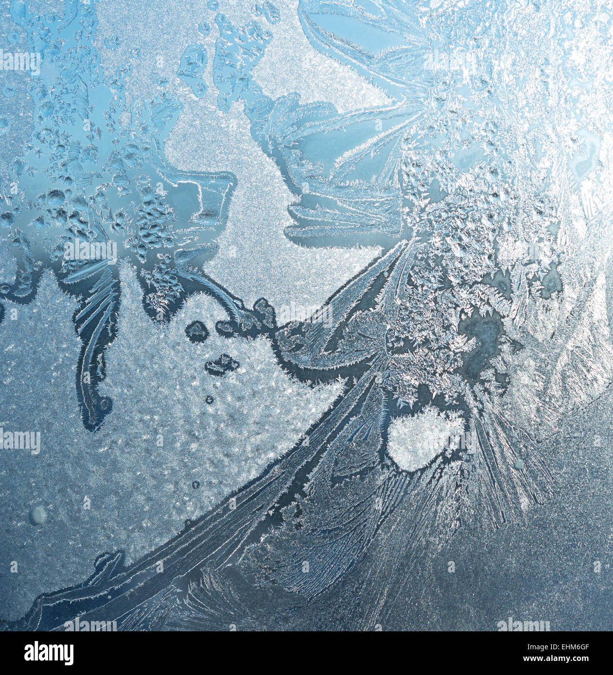 ice pattern on a window Stock Photo - Alamy