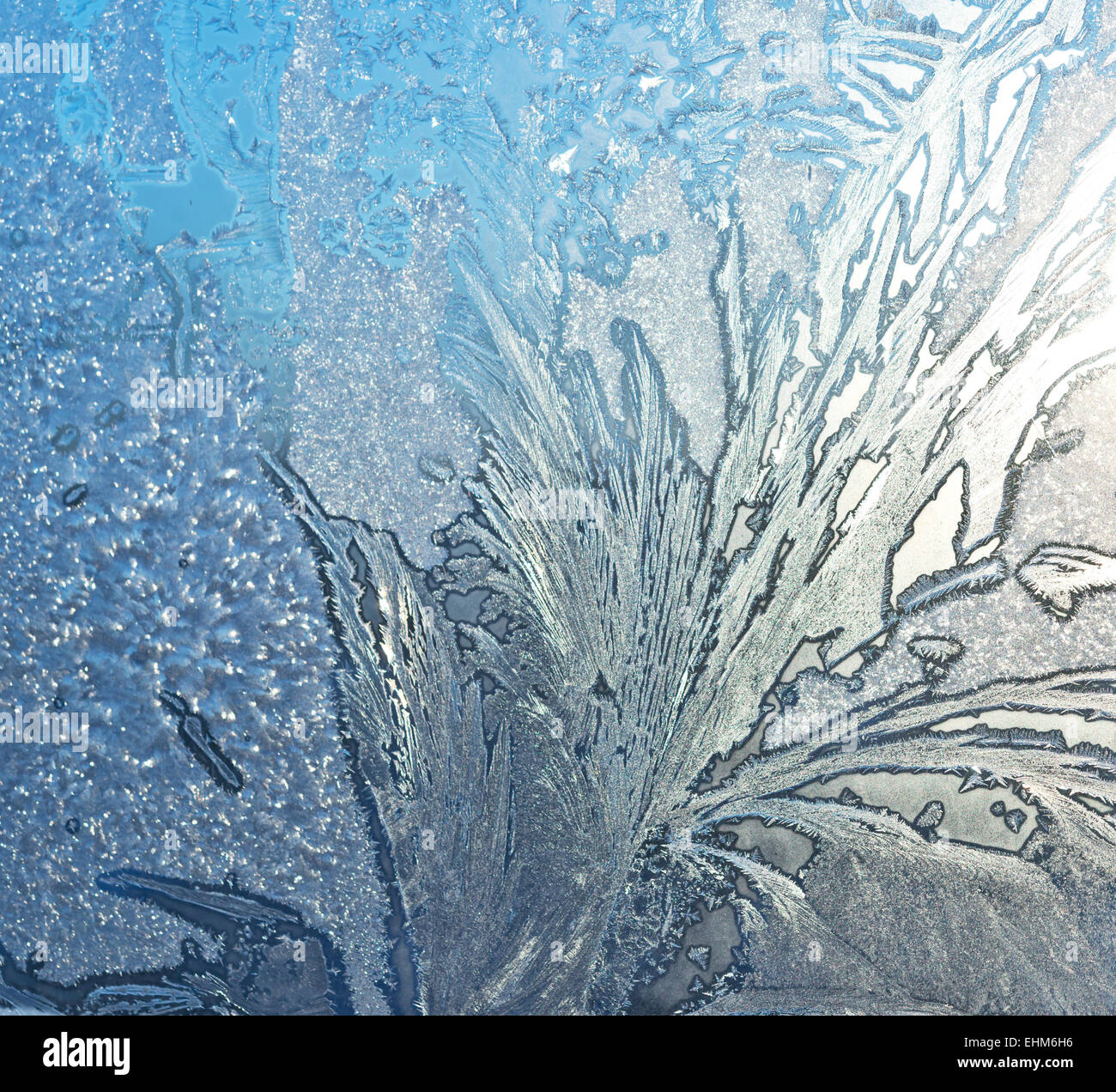 ice pattern and morning sunlight Stock Photo - Alamy