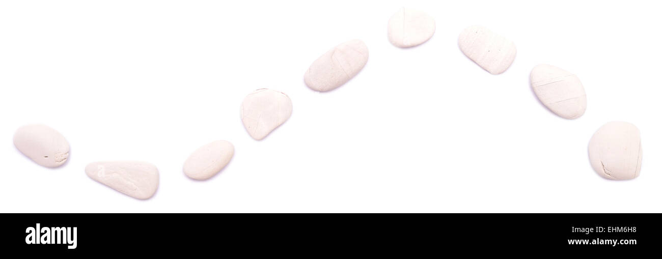 pebbles isolated on white Stock Photo - Alamy