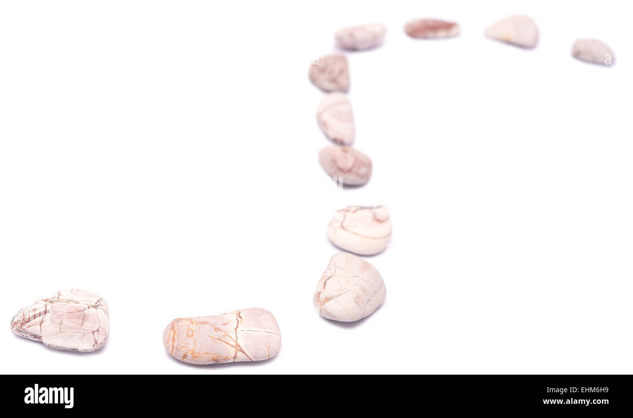 pebbles isolated on white Stock Photo - Alamy
