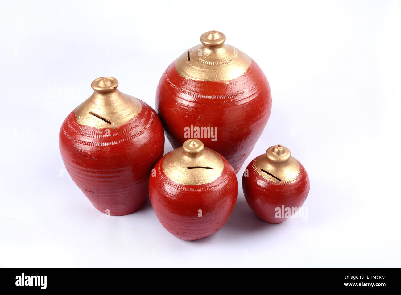 Earthen pot is a coin box of rural India called Gullak in group Stock ...