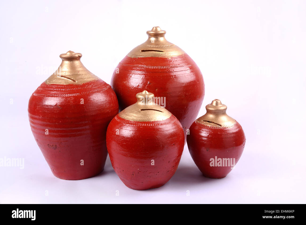 Earthen pot is a coin box of rural India called Gullak in group Stock ...