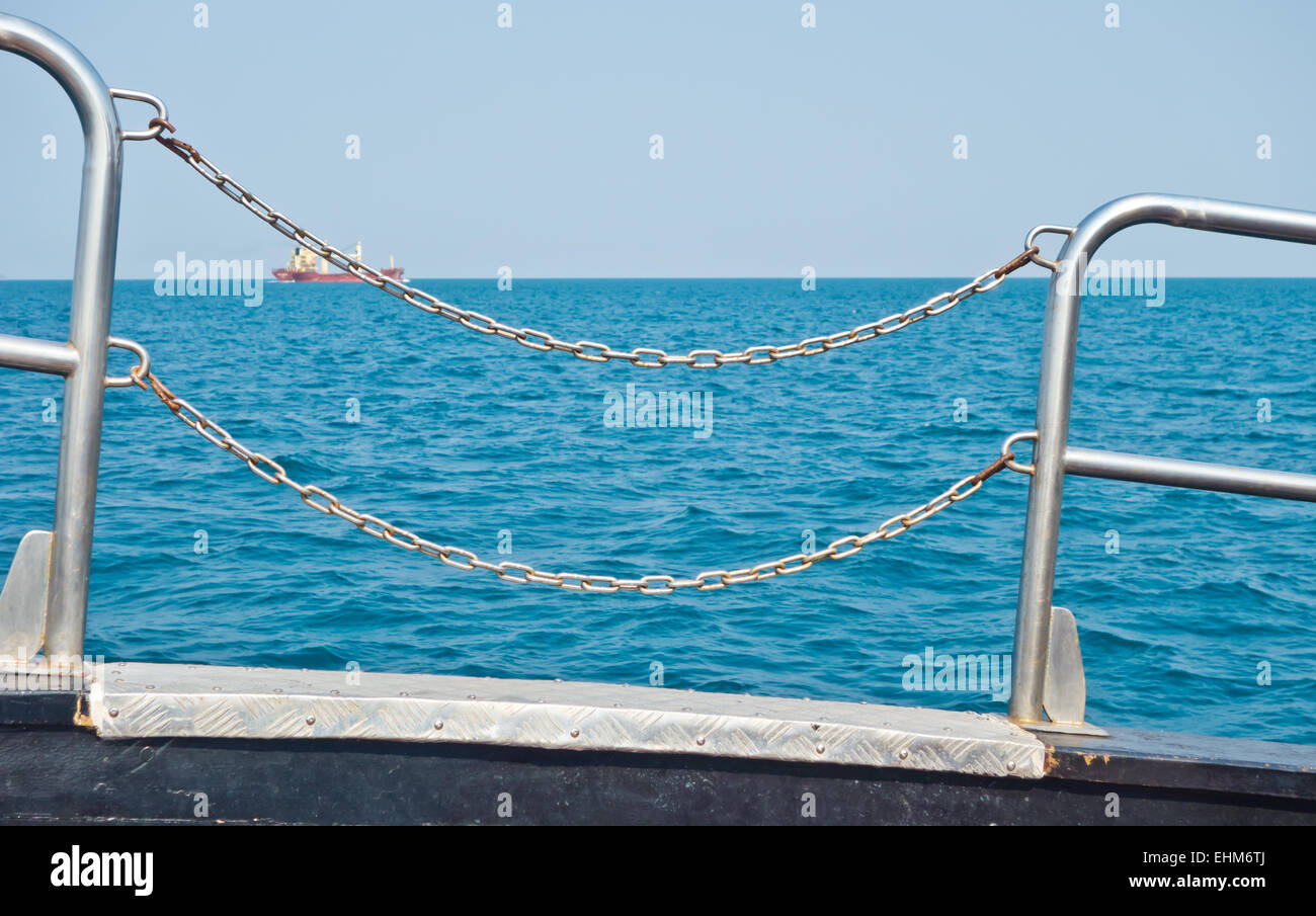 chains on the ship Stock Photo - Alamy