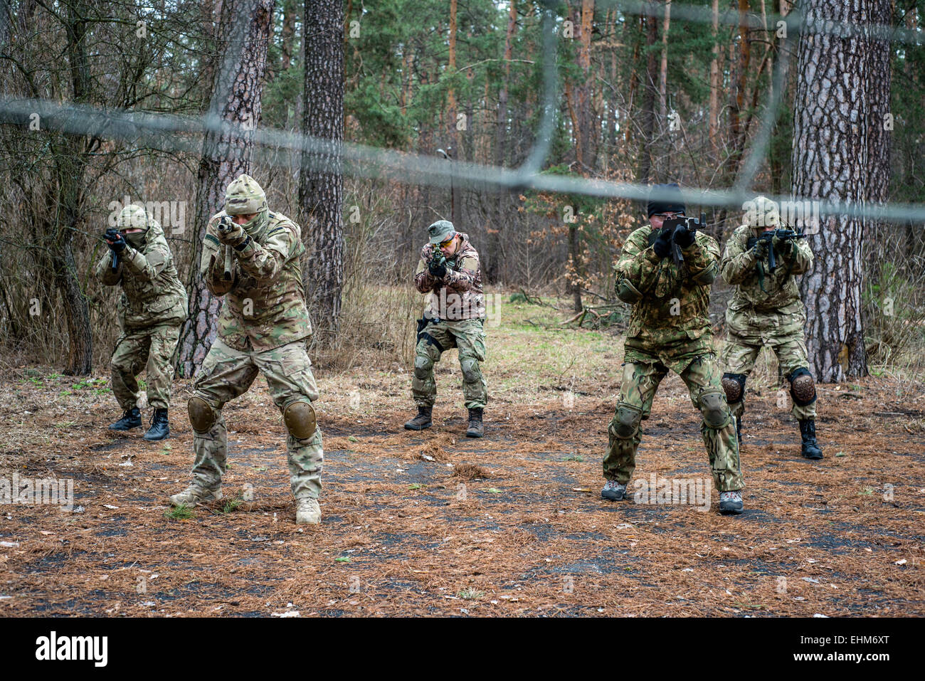 Kiev, Ukraine. 15th Mar, 2015. Volunteers and reserve soldiers are ...