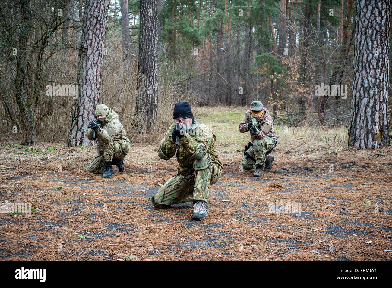 Kiev, Ukraine. 15th Mar, 2015. Volunteers and reserve soldiers are ...