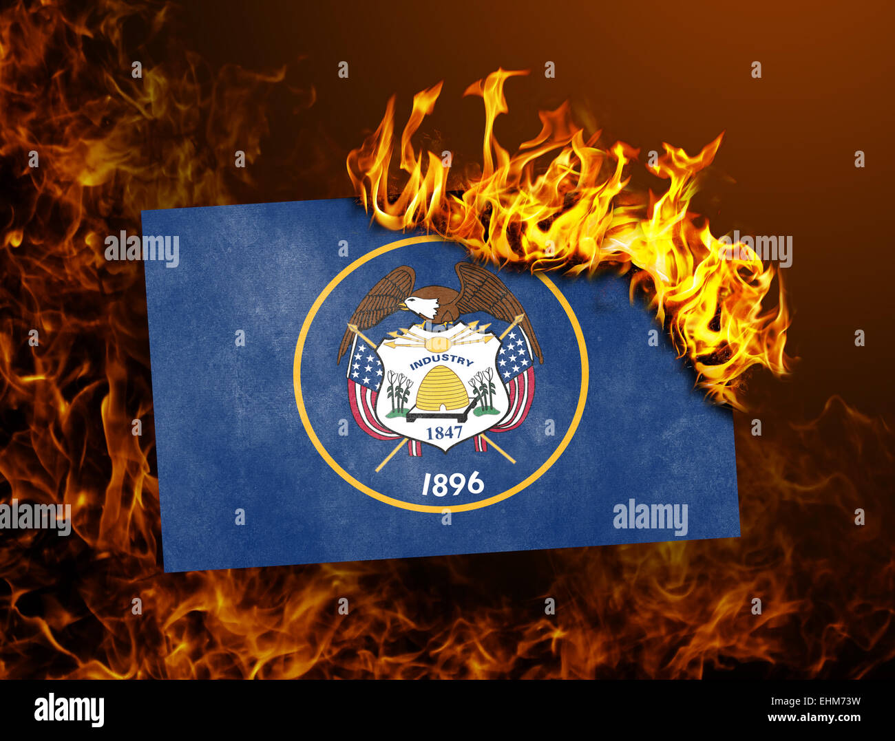 Burn us flag night hi-res stock photography and images - Alamy