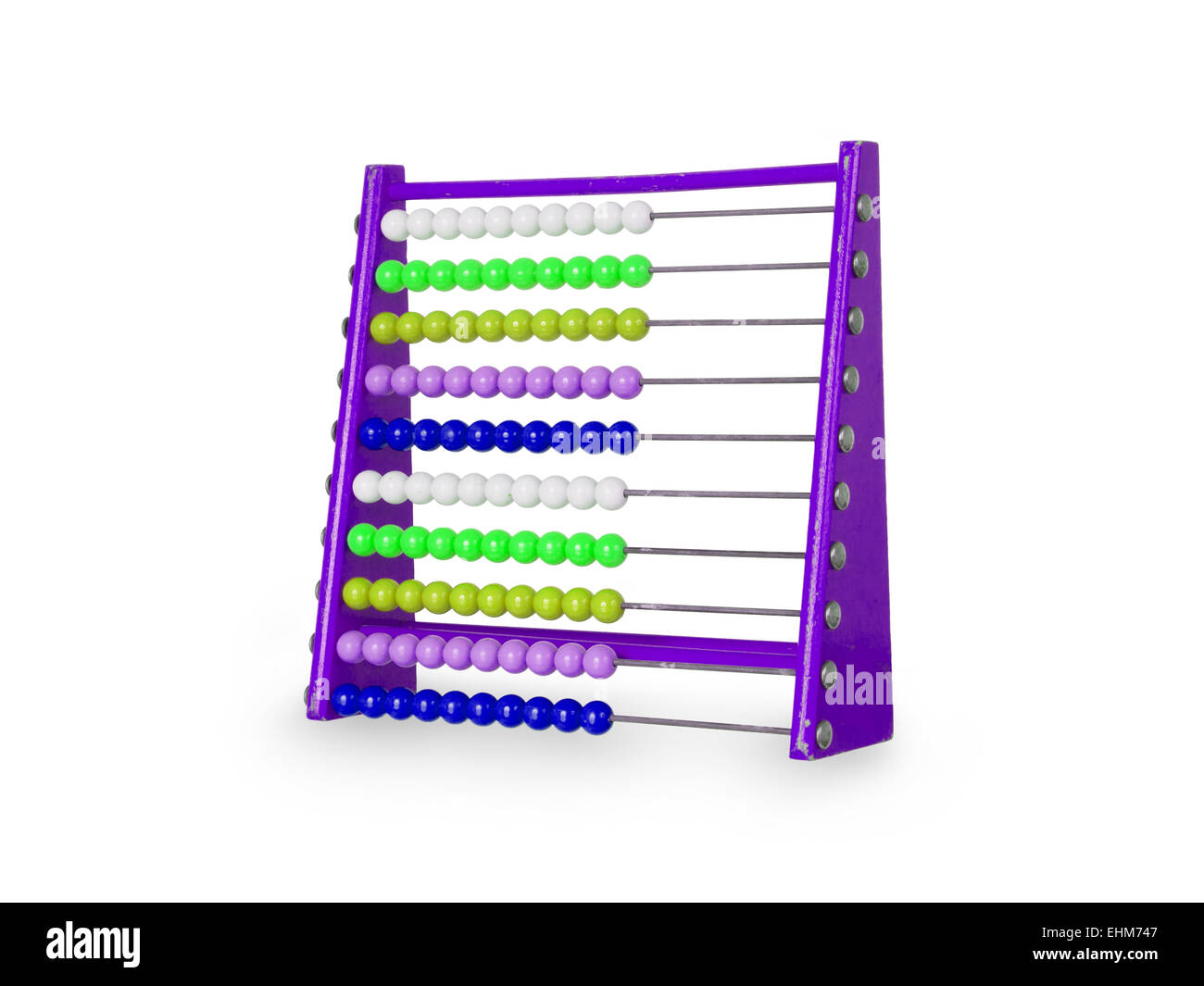 Old abacus isolated on a white background Stock Photo - Alamy