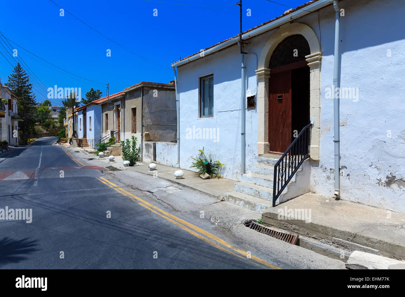 Typical old city houses, Kyrenia, North Cyprus Stock Photo - Alamy