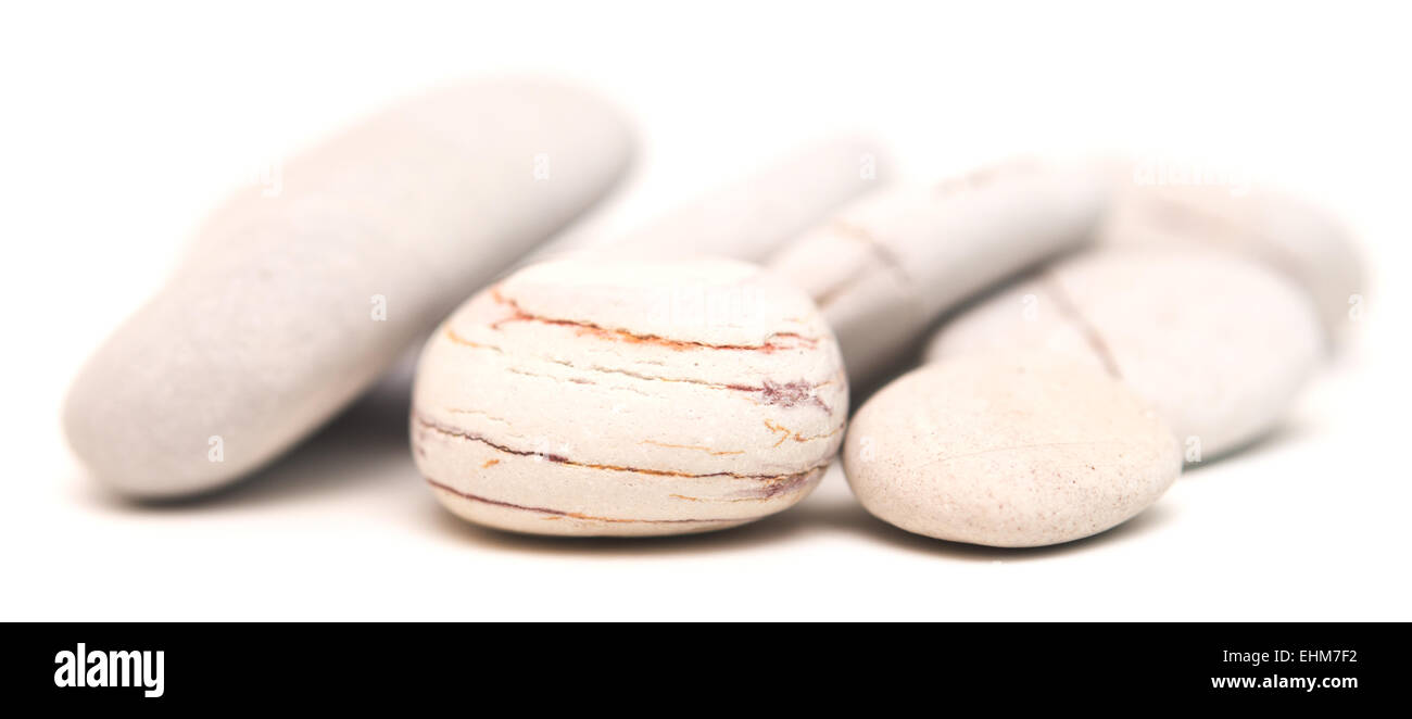 white stones isolated on white background Stock Photo - Alamy