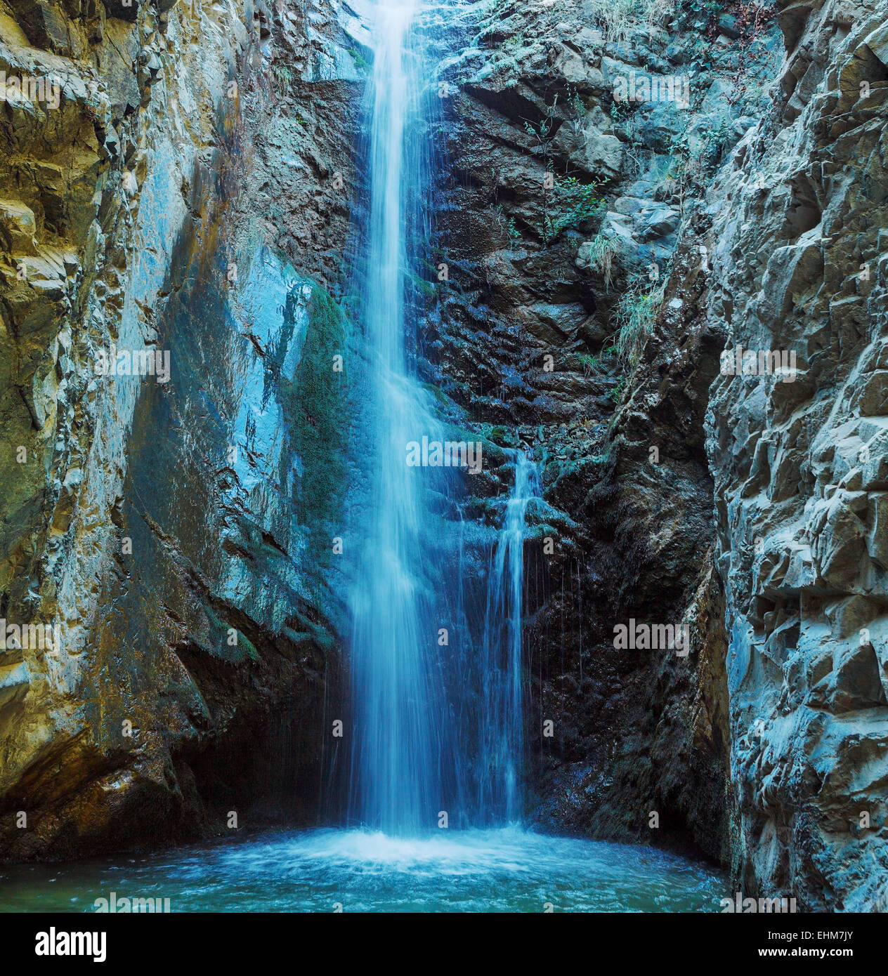 Millomeris Waterfalls in Troodos mountains, Cyprus Stock Photo - Alamy