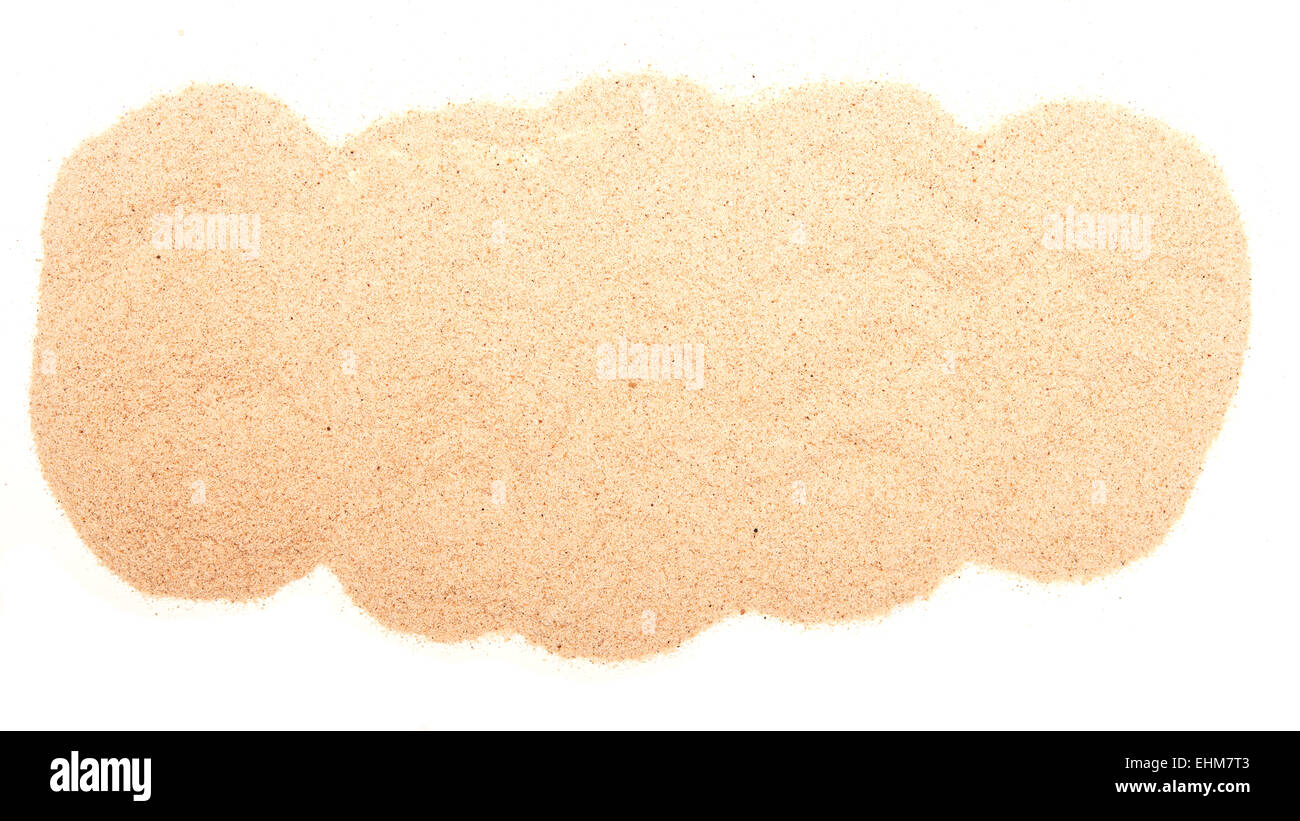 pile of sand isolated on white background Stock Photo - Alamy