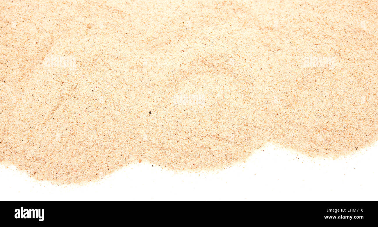 sand isolated on white background Stock Photo - Alamy